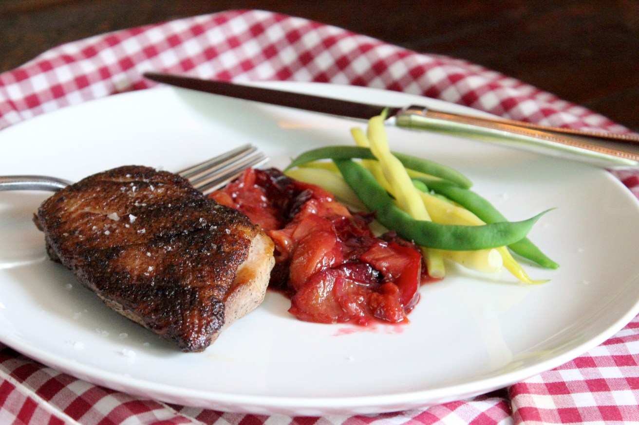 Duck Breast with Chinese Style Plums | the ripe earth