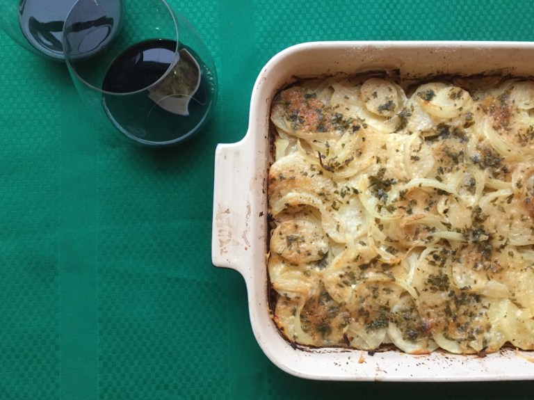 Two Cheese Potato Gratin | the ripe earth
