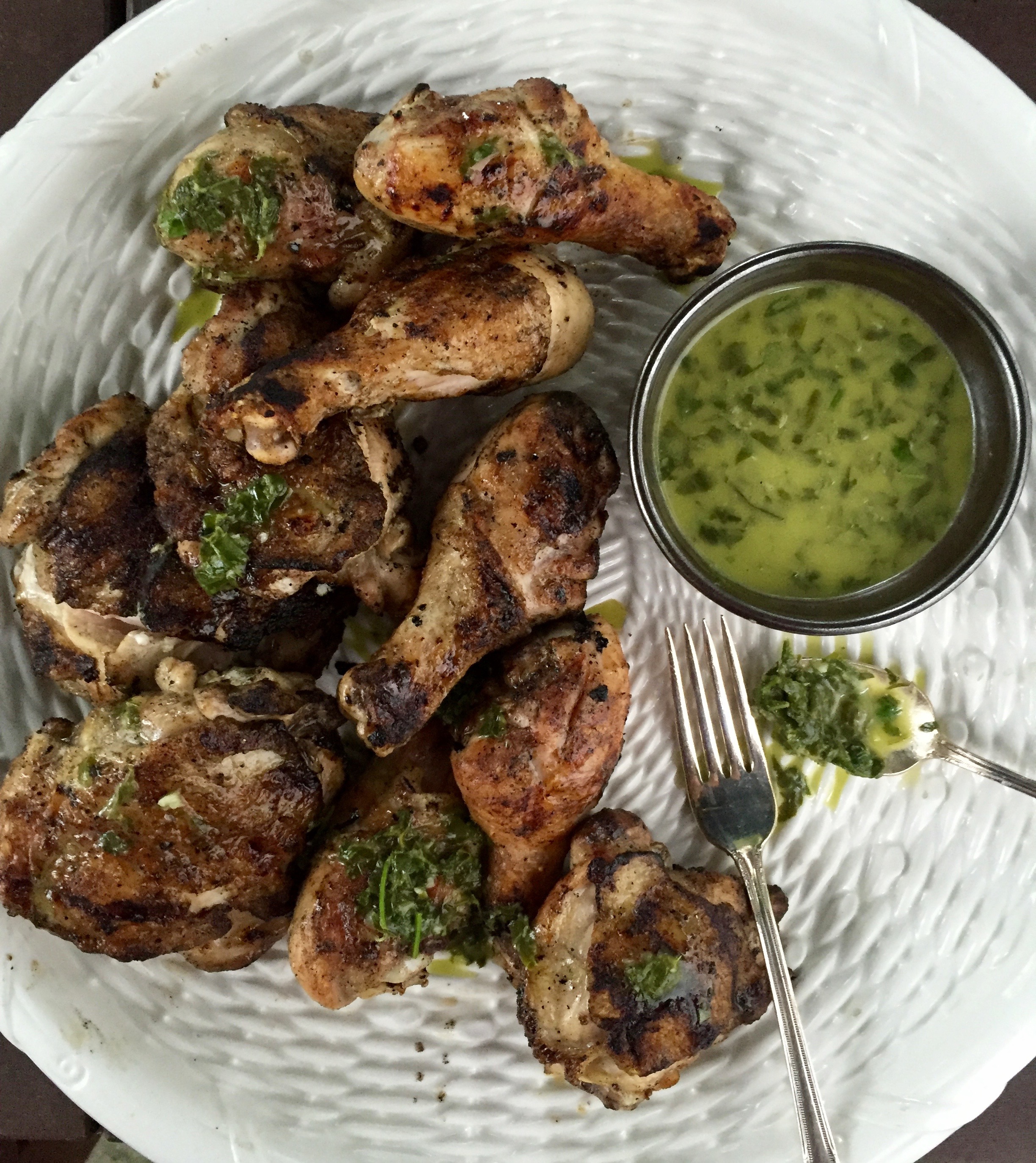 Grilled Chicken with Fresh Herb Salsa | the ripe earth